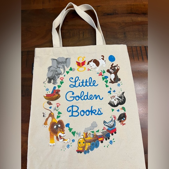 Bags | Little Golden Books Canvas Tote Bag Vintage Storybook Characters ...